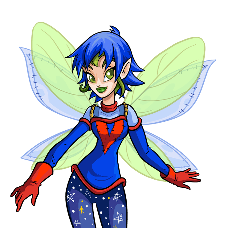 SpaceFaerieFrontLeft.png | Neopets Image Emporium